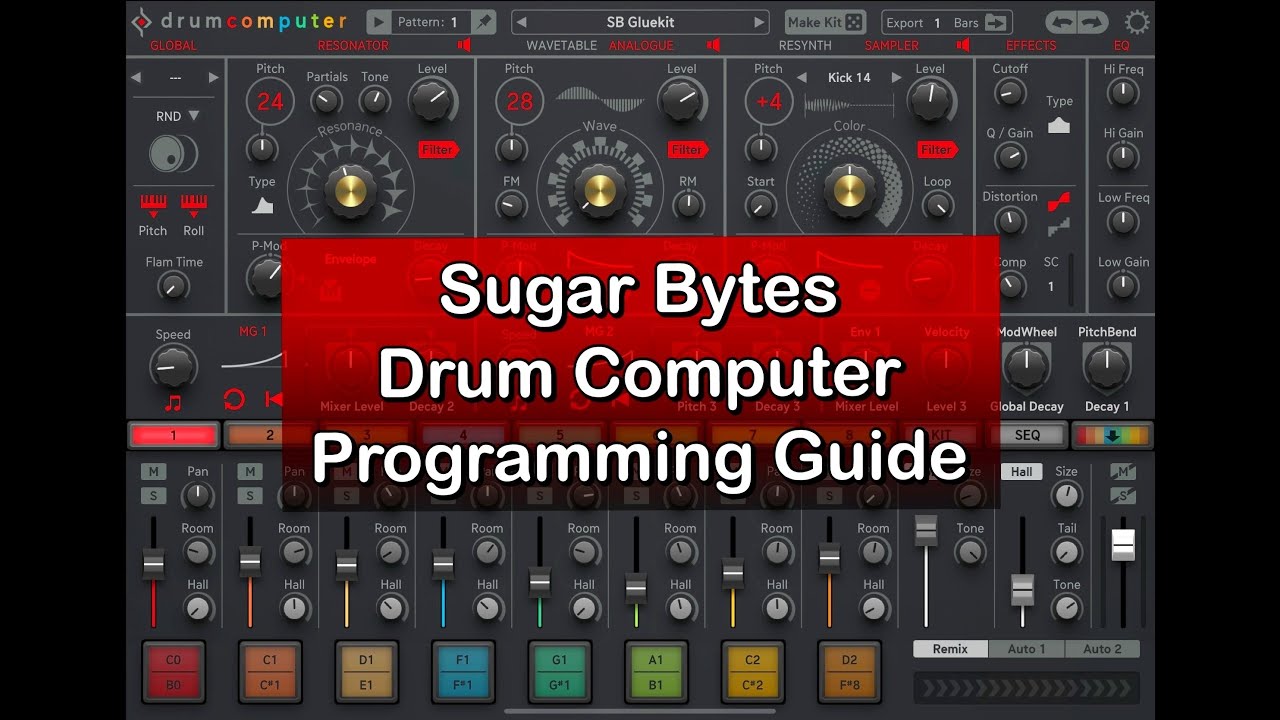 Drumcomputer By Sugar Bytes Walkthrough Programming Guide