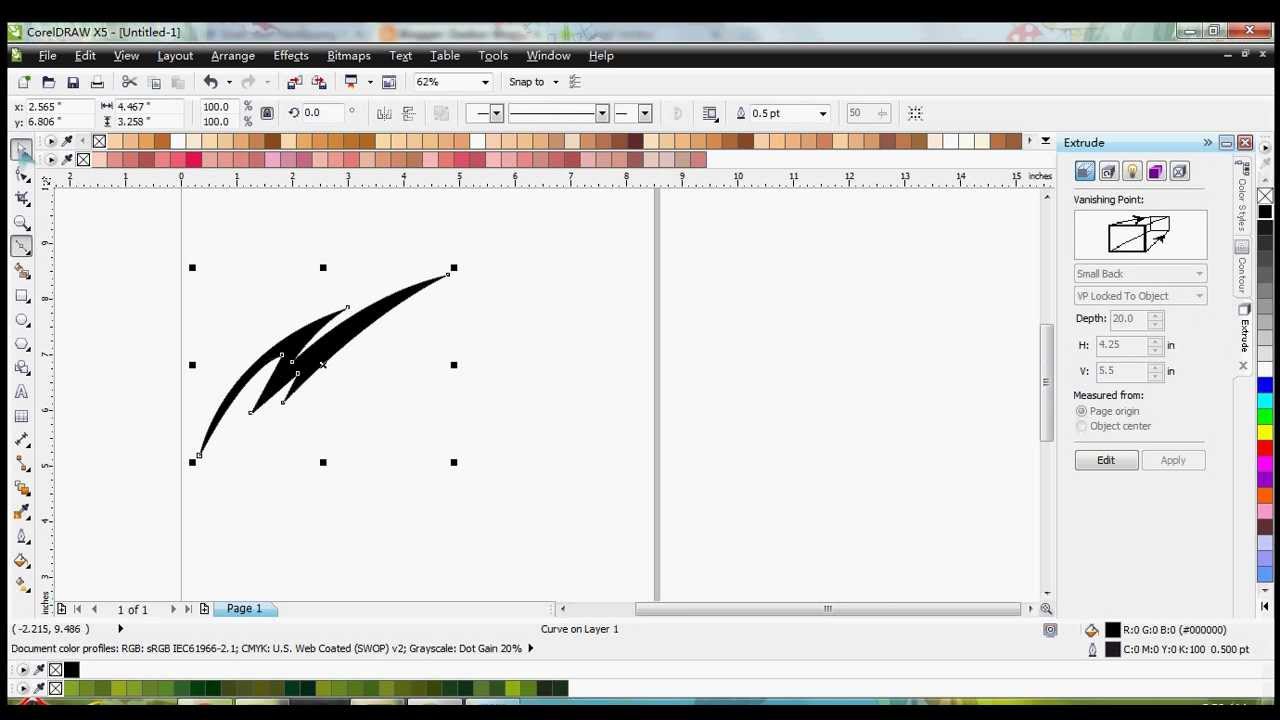 Tutorial Bezier Tool Coreldraw Youtube