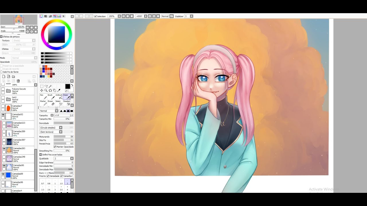 Speed Paint Commission Gift Kwan For Littlez Nompong Youtube
