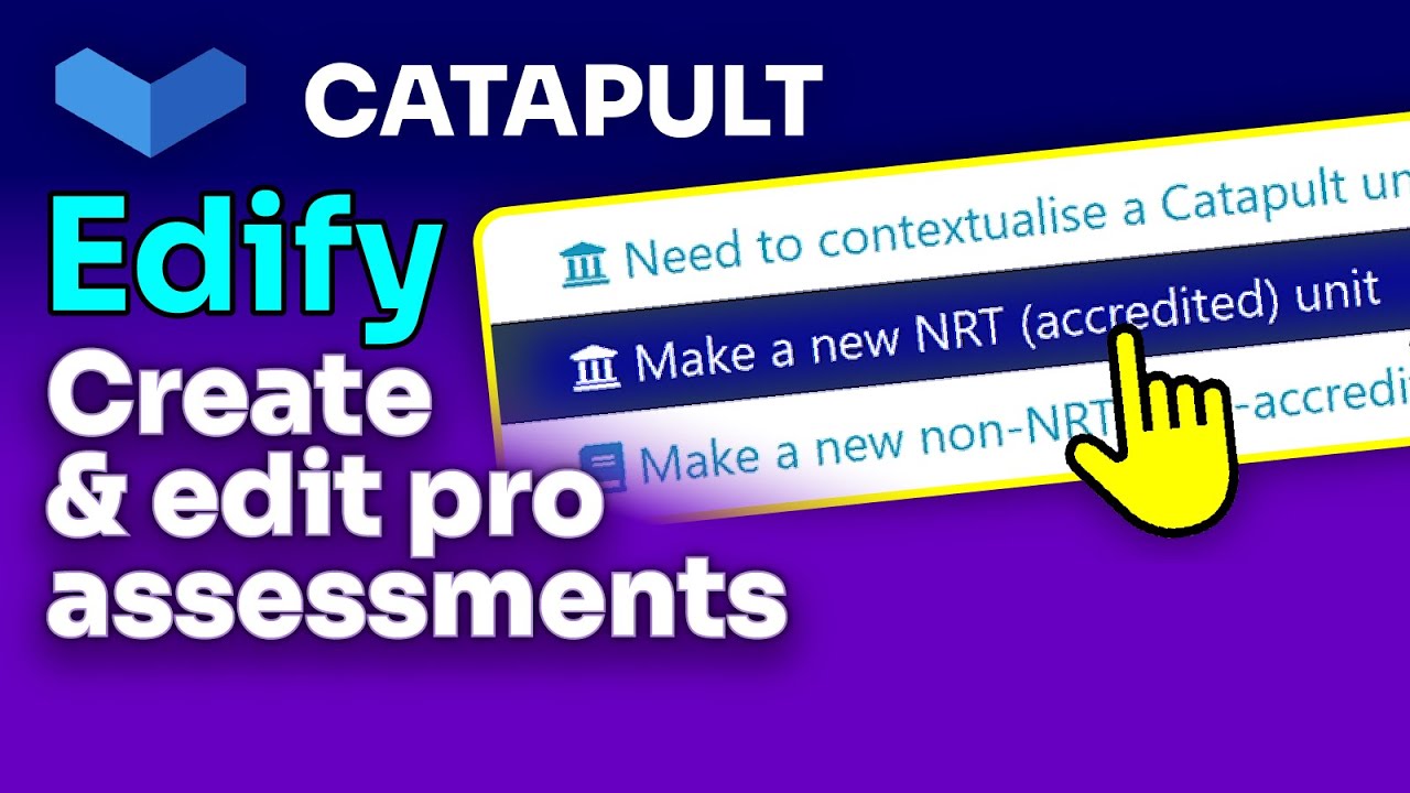 Edify Catapult S New Assessment Builder For Australian Training Youtube