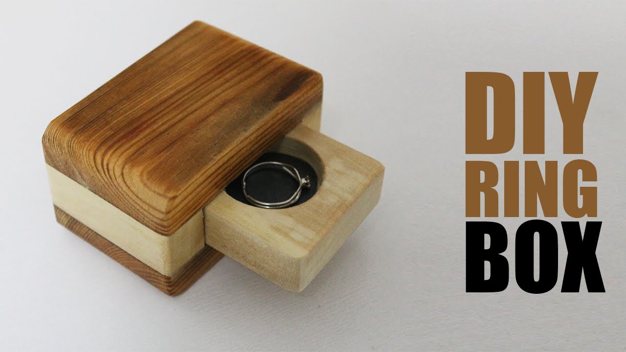 Diy Engagement Ring Box Wood Projects Ideas Youtube