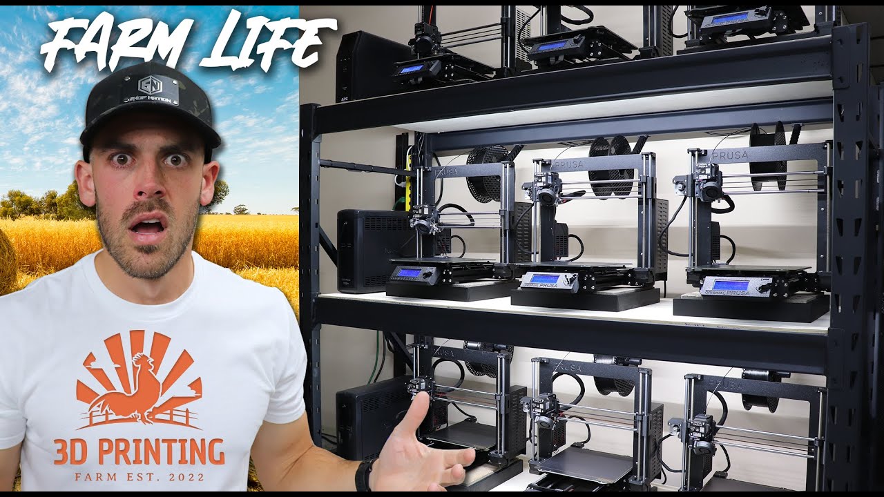 I Spent 10 000 On 3d Printers What Now The Print Farm Youtube