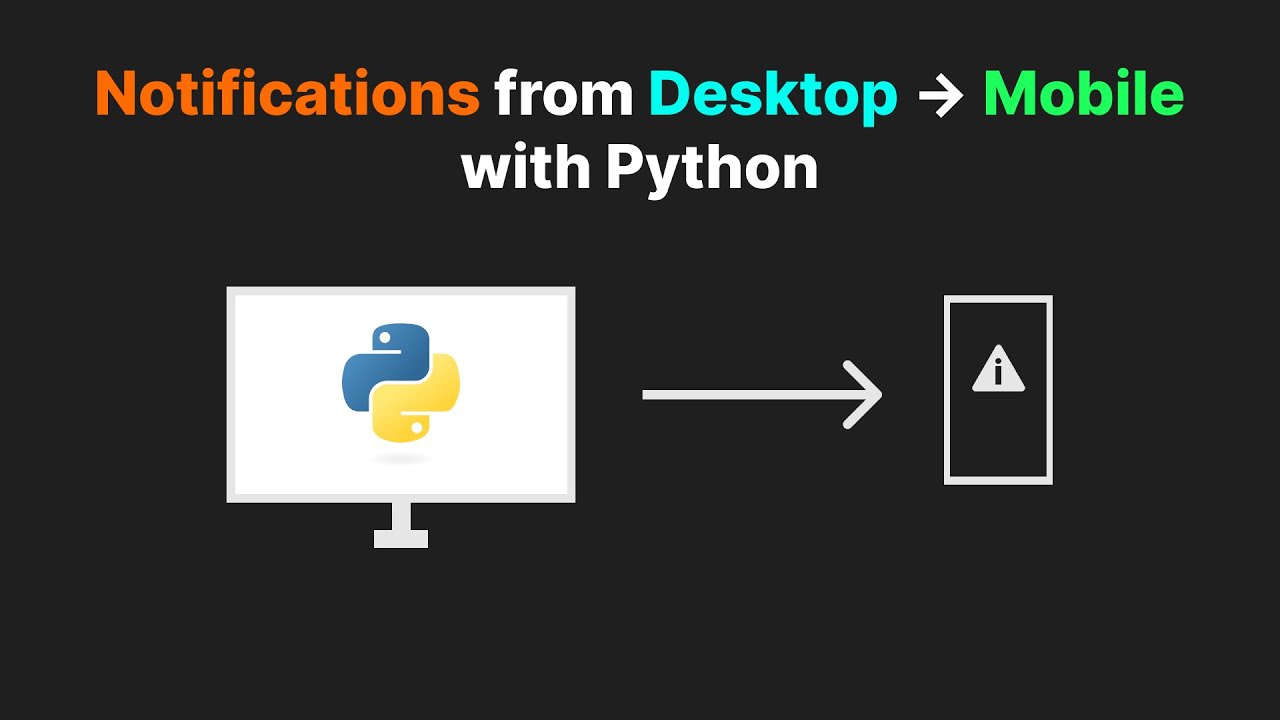 Send Notifications From Desktop To Mobile Python Api Youtube
