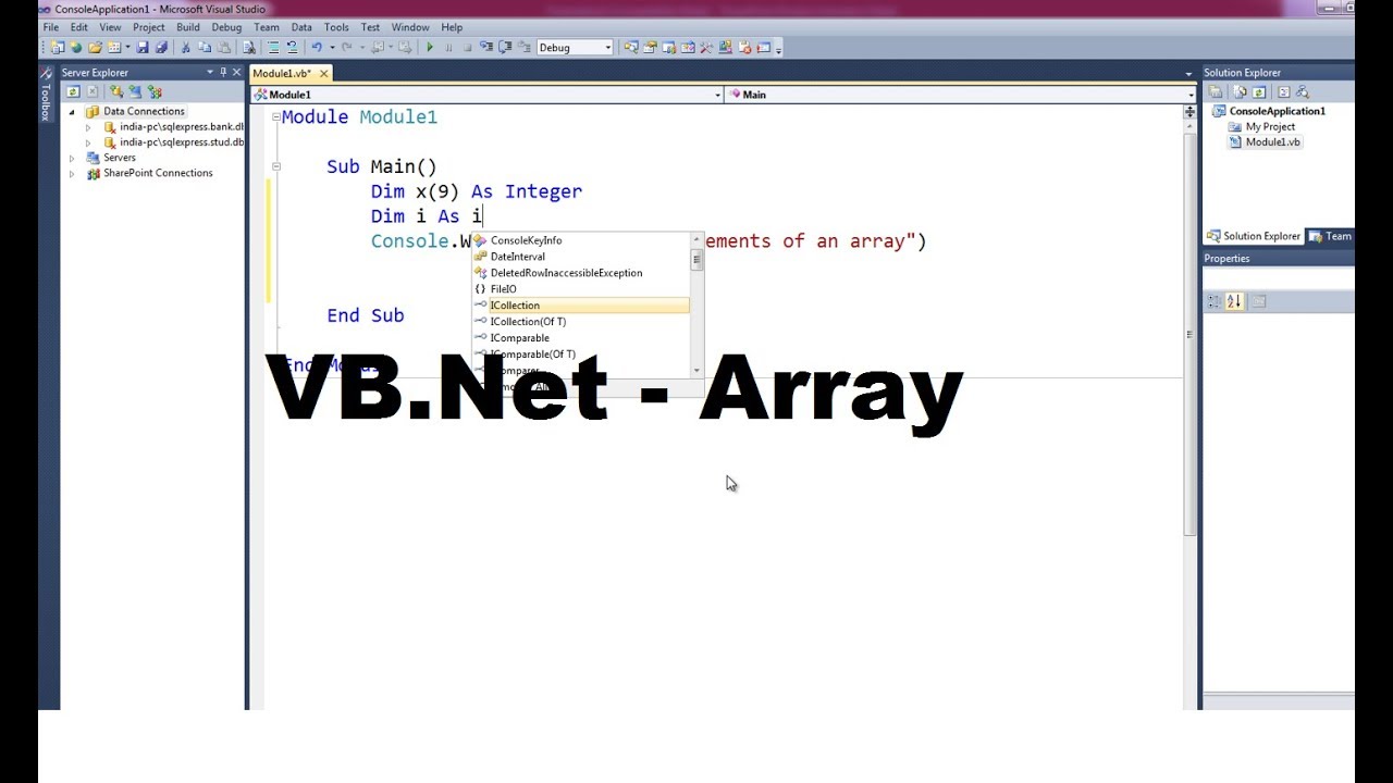 Vb Net Programming Language For Beginners Part 6 Youtube