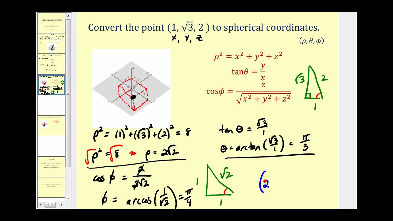 Introduction To Spherical Coordinates Youtube