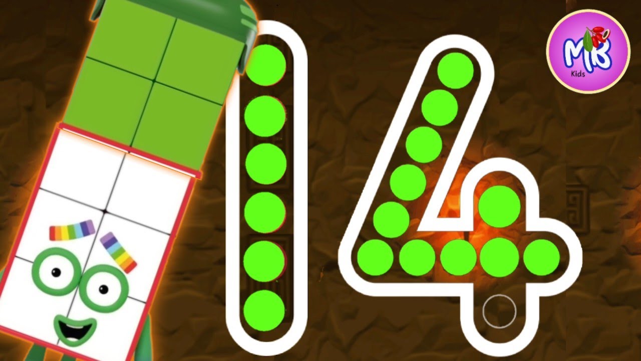 Number 14 Numberblocks