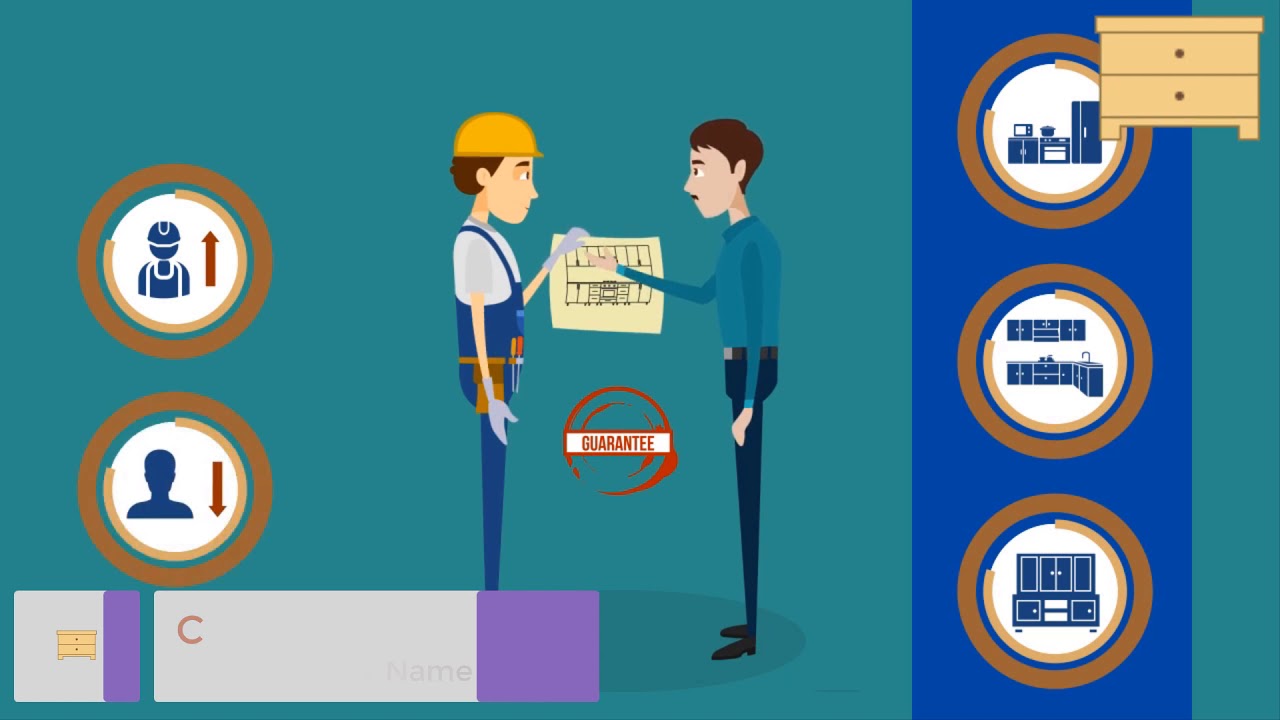 Cabinet Contractor 2d Animated Promo Video Youtube