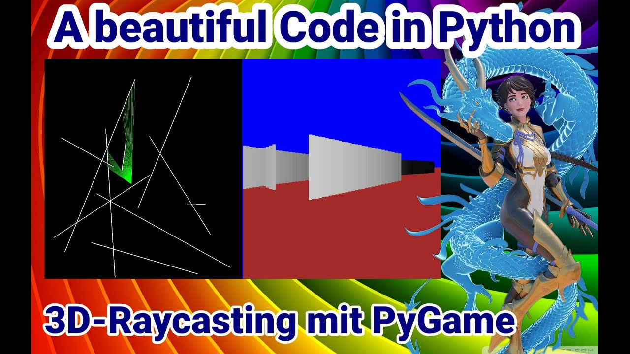 Python Tutorial Deutsch Raycasting 3d Youtube