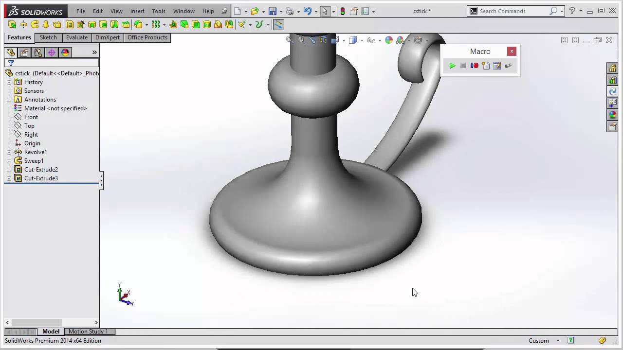 Solidworks Basic Macro Youtube