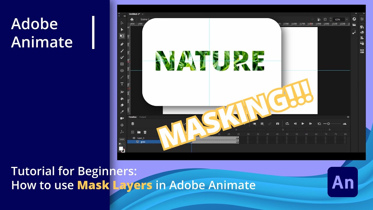 Adobe Animate Tutorial For Beginners How To Use Mask Layers Masking