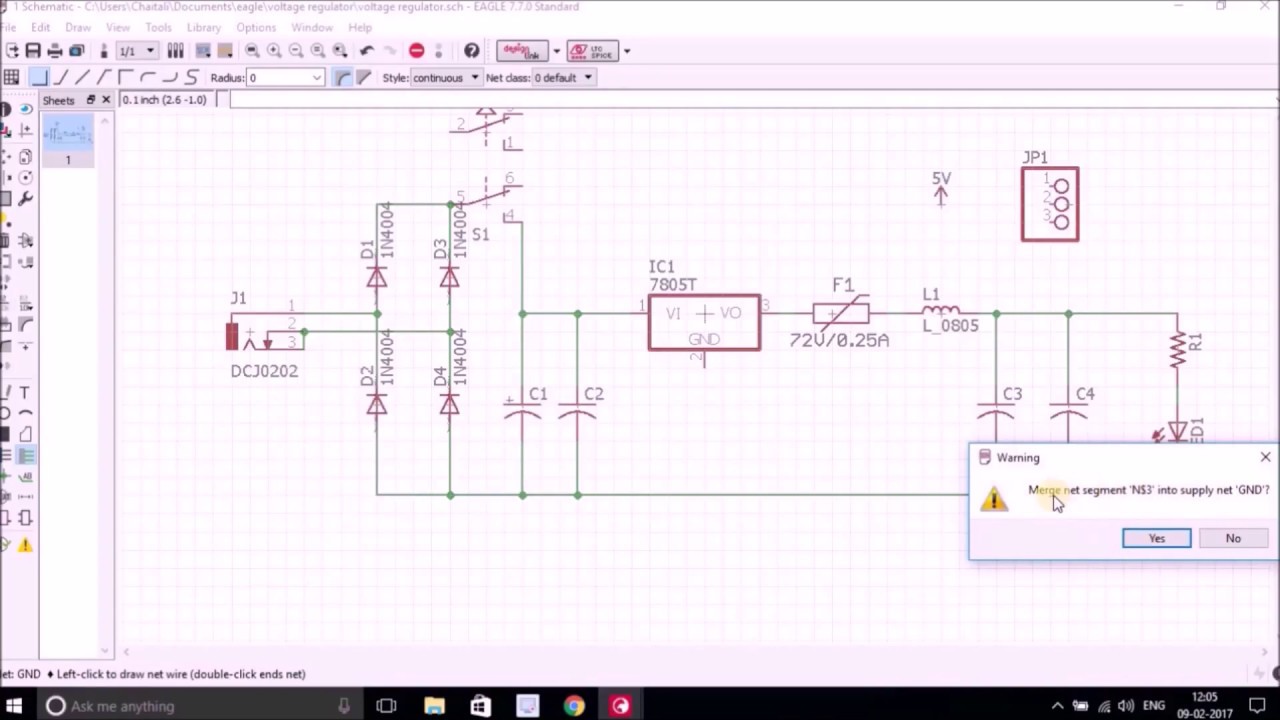 Schematic Design With Eagle Pcb Design Tool Youtube