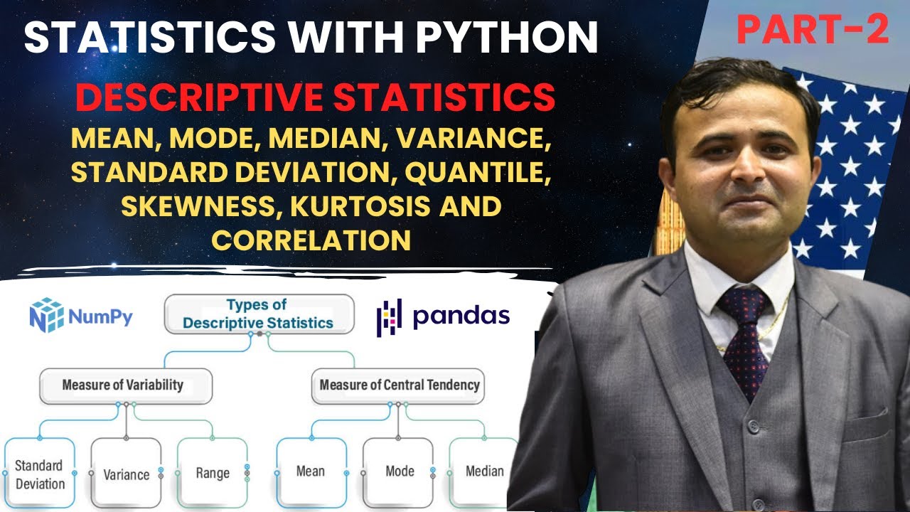 Python Descriptive Statistics Mean Mode Median Variance Sd