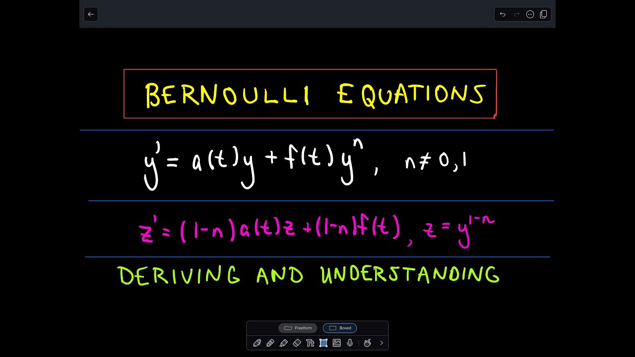Bernoulli Equation Differential Equations Examples At Alex Wright Blog