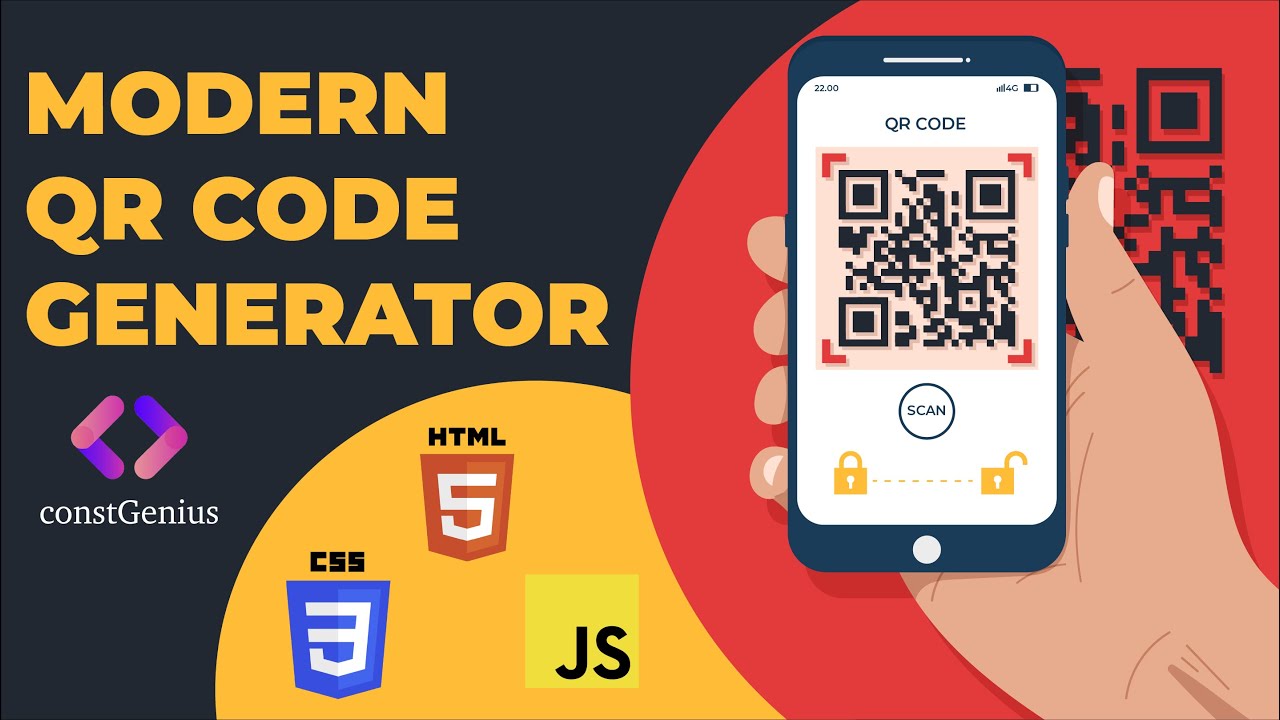 Qr Code Generator Using Html Css Javascript Javascript Project Youtube