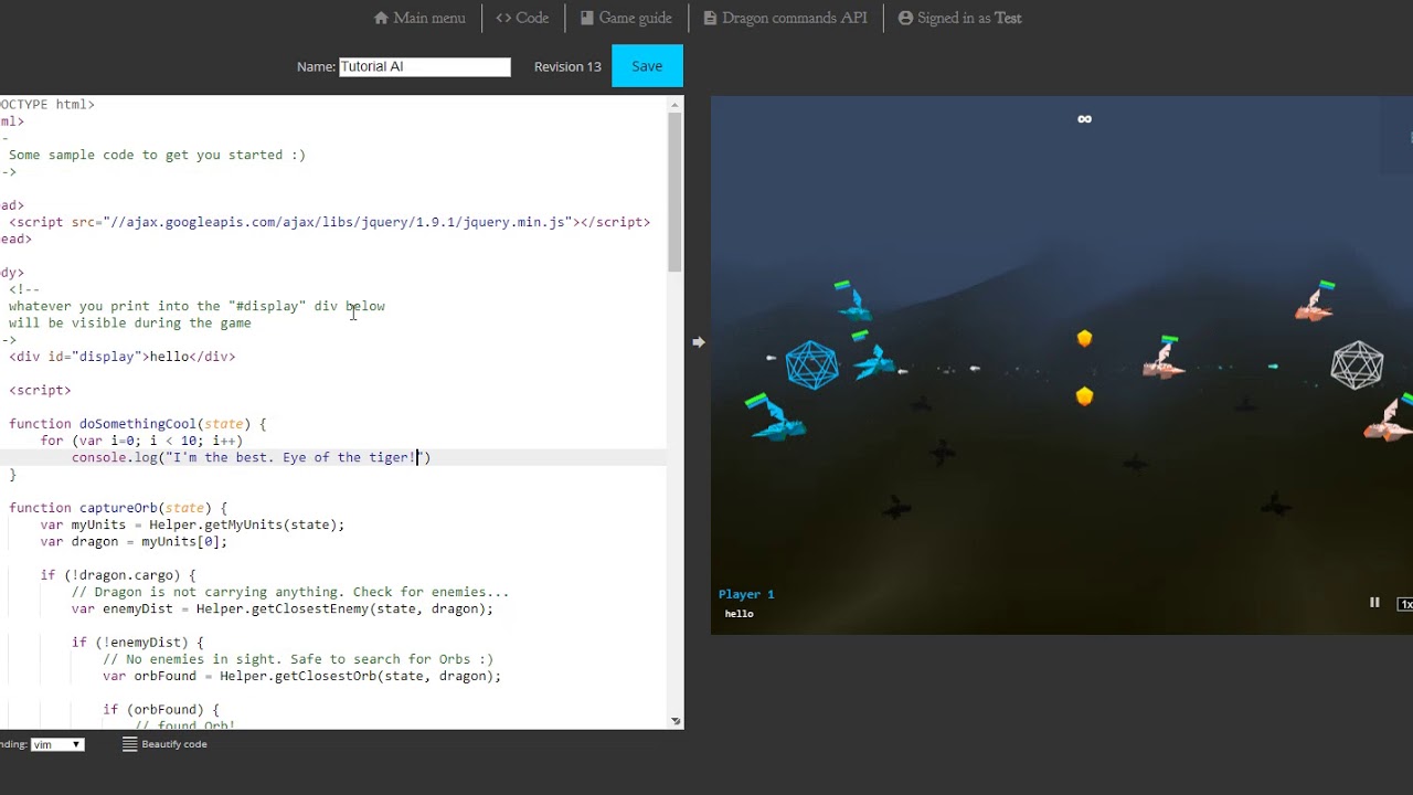 Code Your Dragon A I Youtube