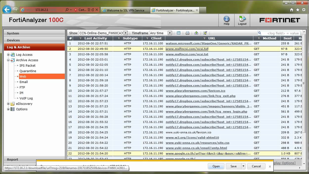 Fortianalyzer Youtube