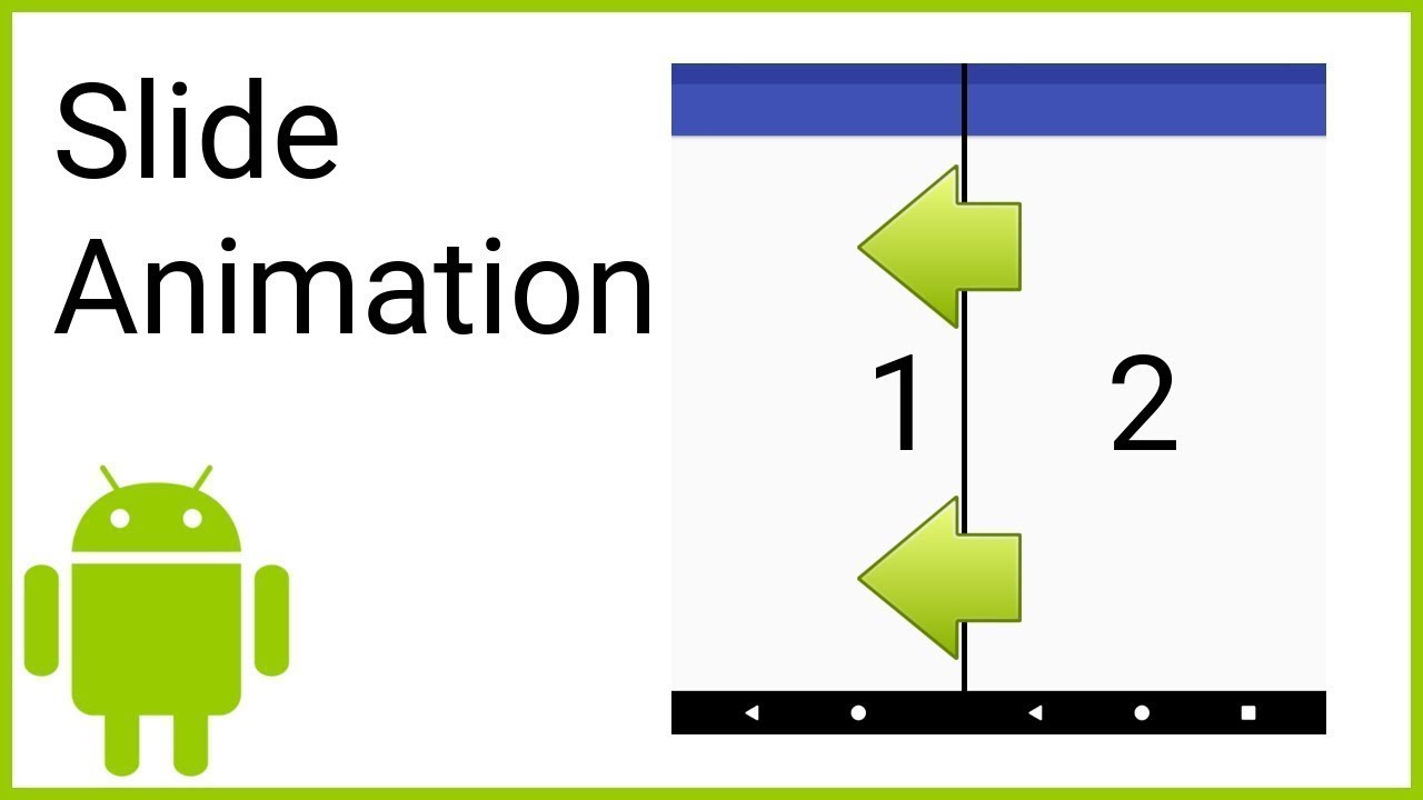 Transition Animation Sliding Activity Android Studio Youtube
