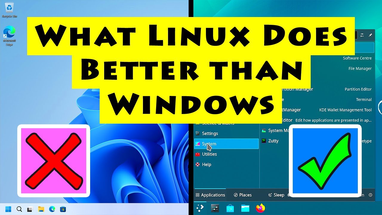 Top 7 Things Linux Does Better Than Windows Youtube