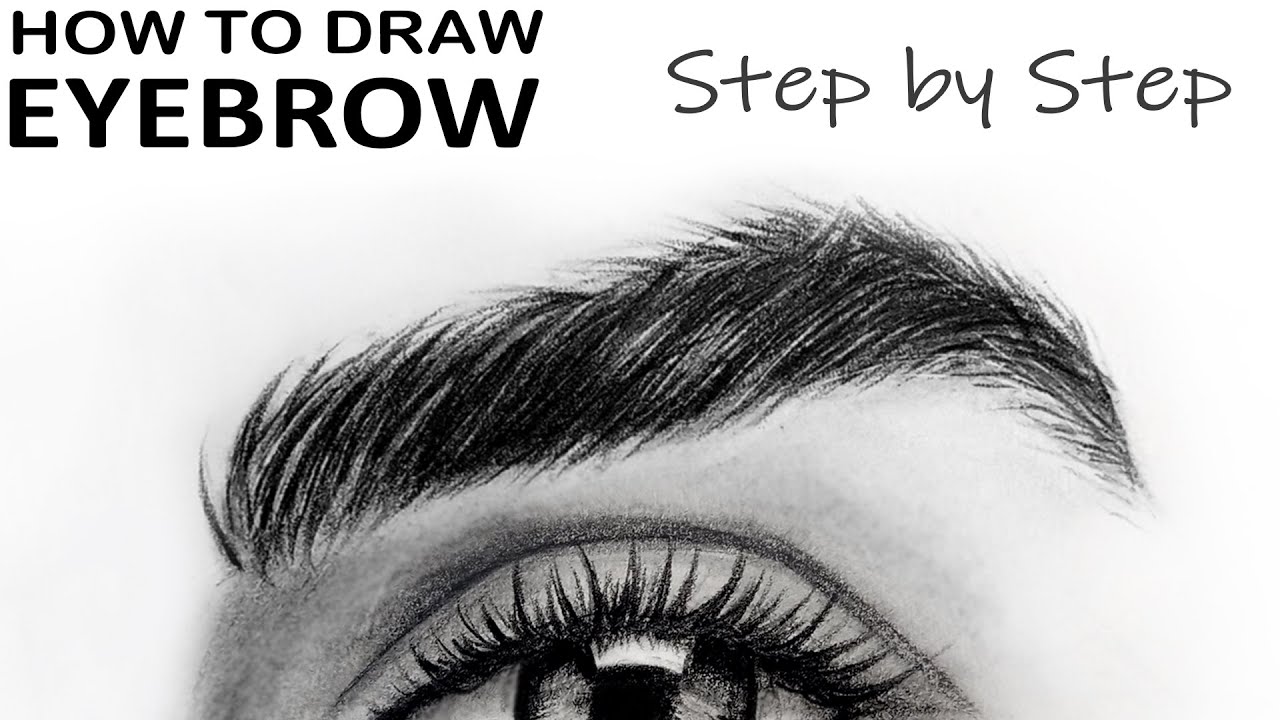 How To Draw Realistic Eyebrow Easy Eyebrow Shading Technique For