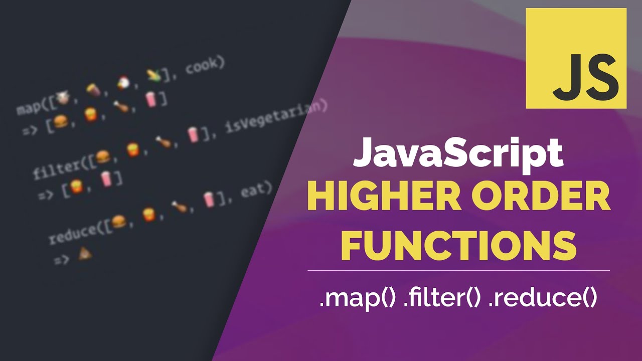 Introduction To Javascript Higher Order Functions Arrays Youtube