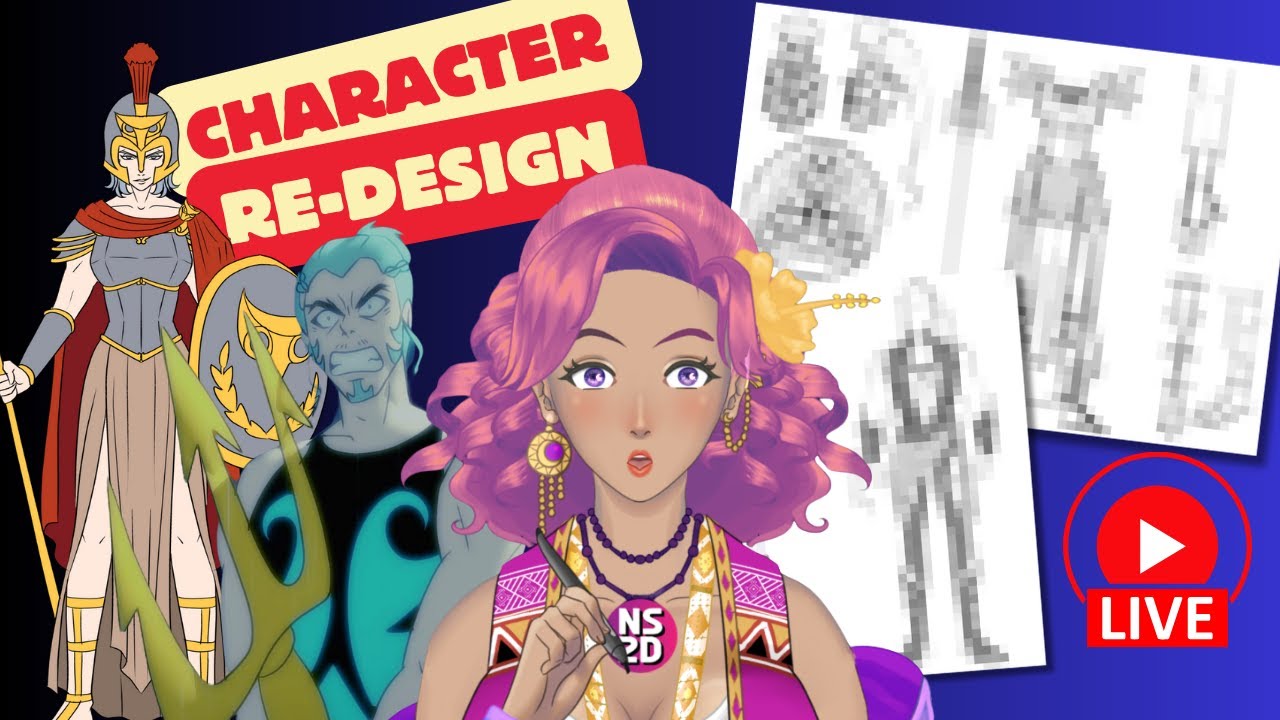 Art Stream Character Redesign Youtube