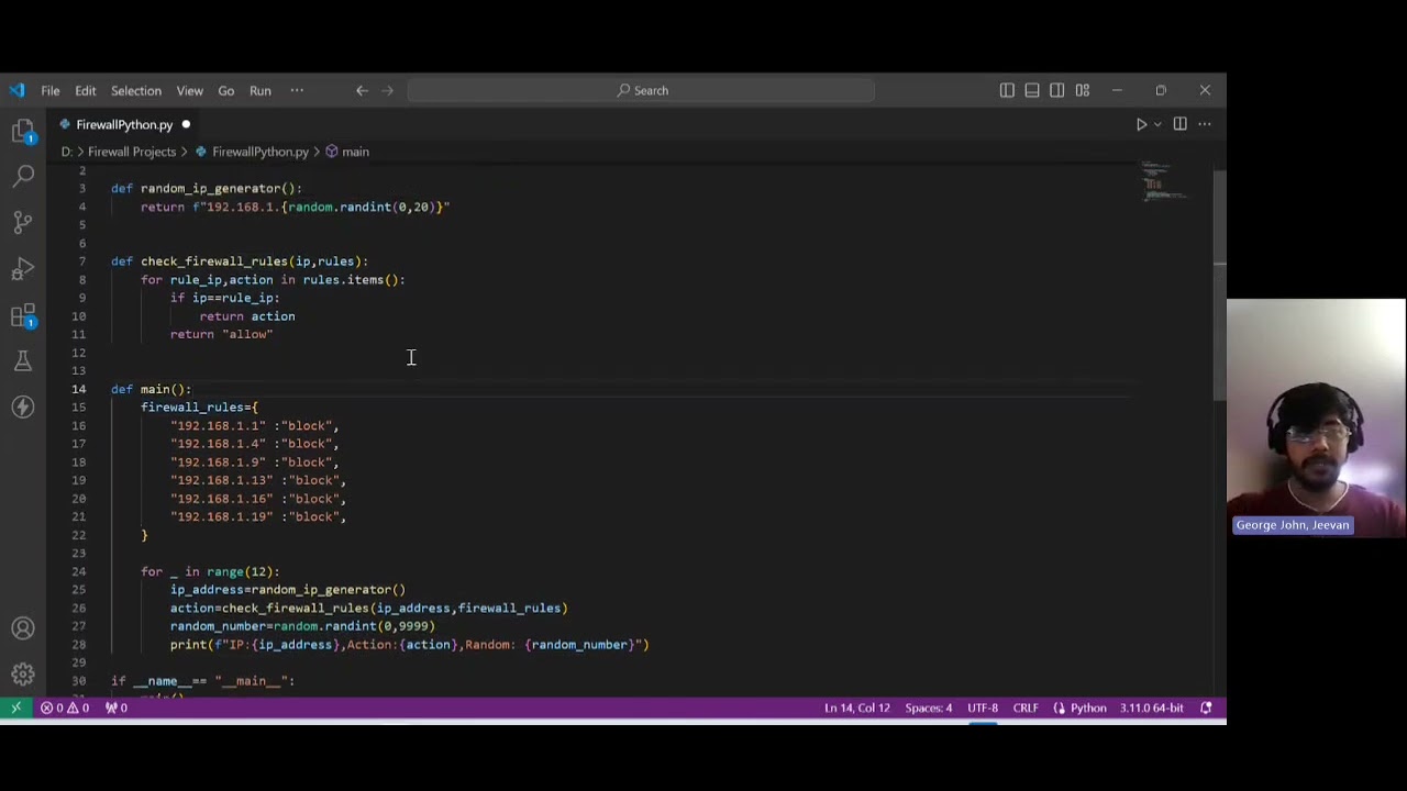 Python Cybersecurity Project Firewall Fundamentals Simulation