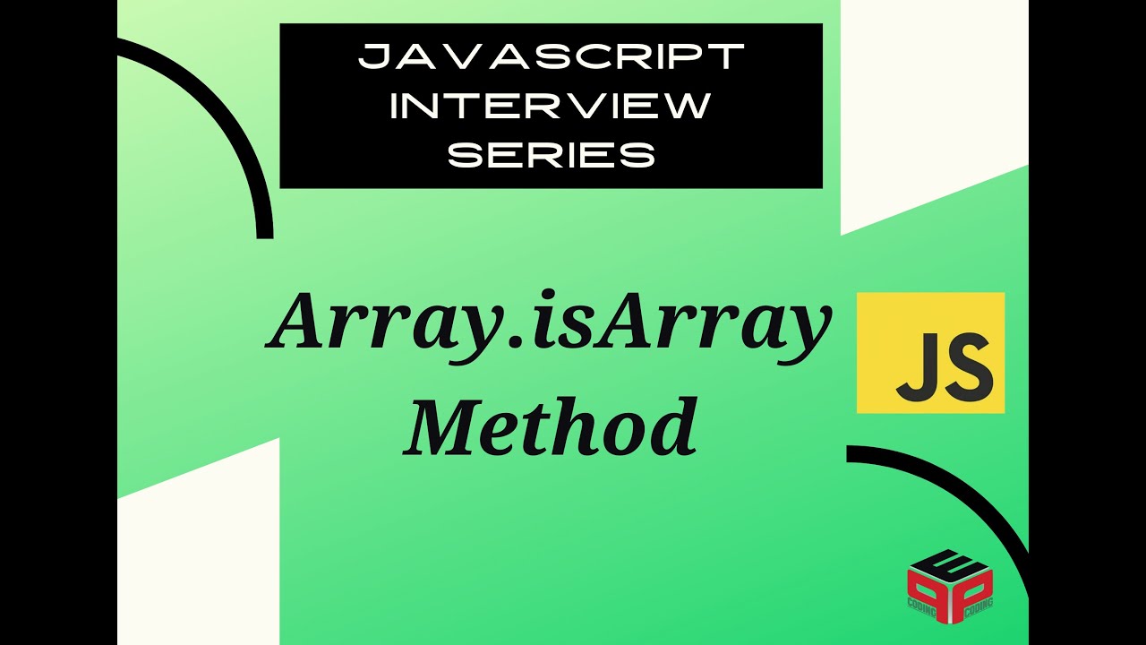 Array Isarray Method Youtube