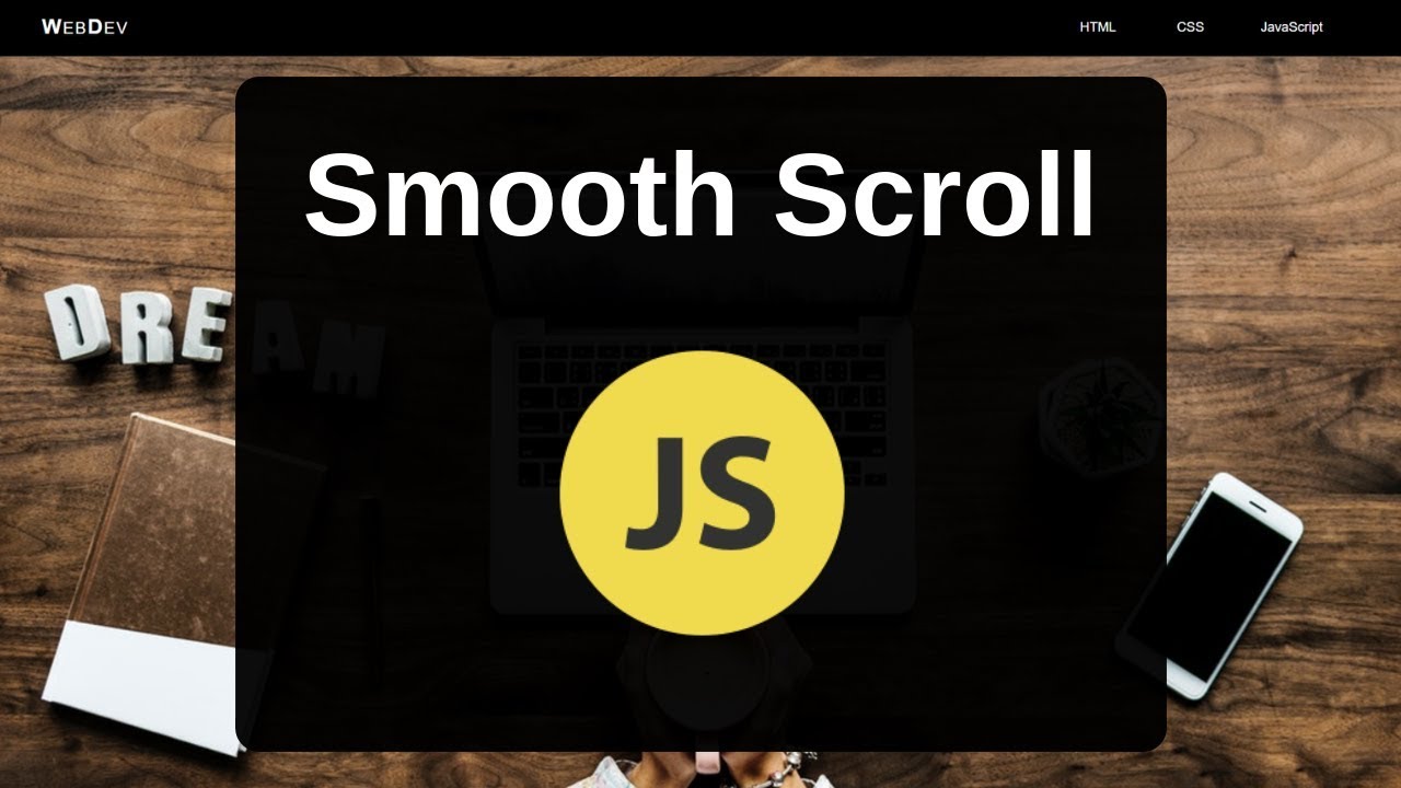Smooth Scroll With Javascript Youtube