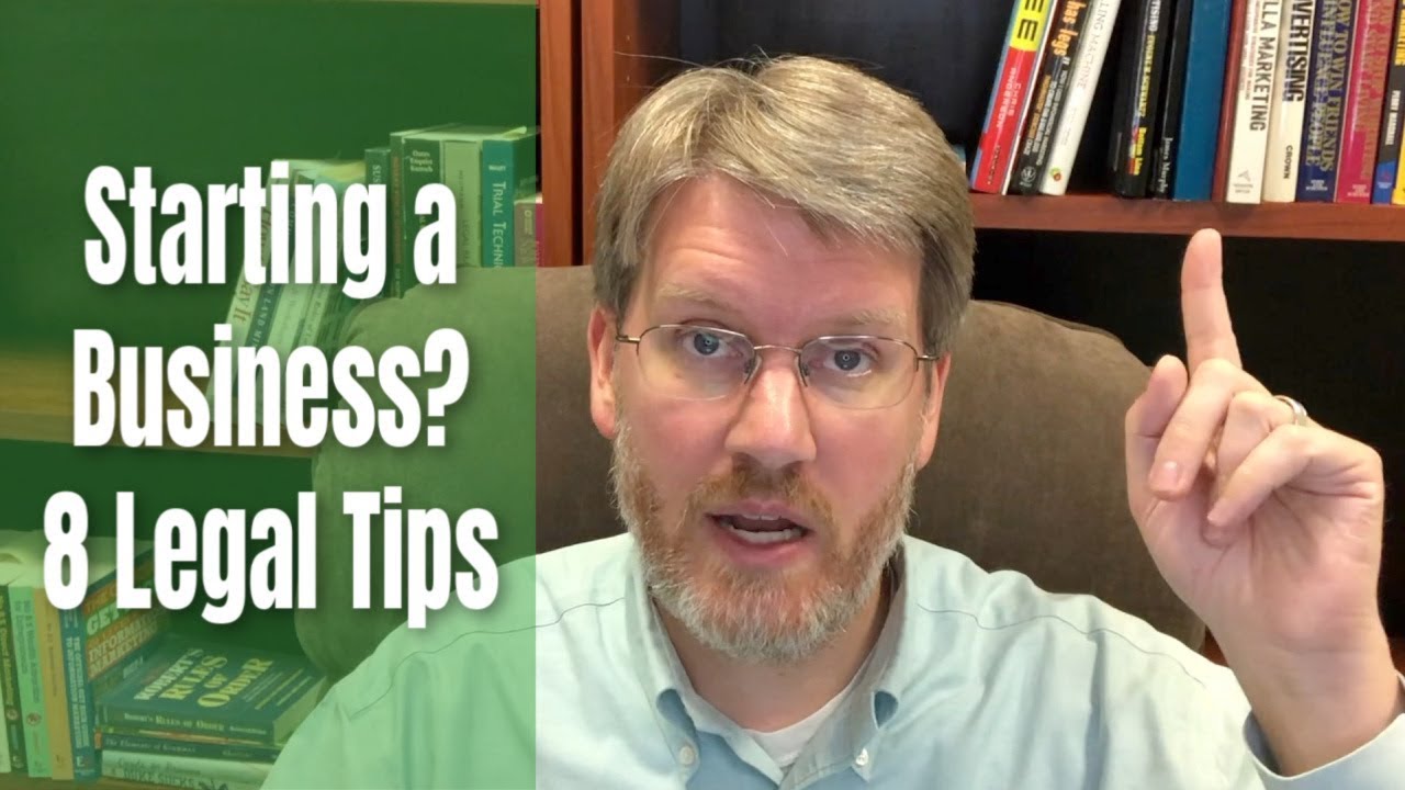 How To Legally Start A Business 8 Steps Youtube