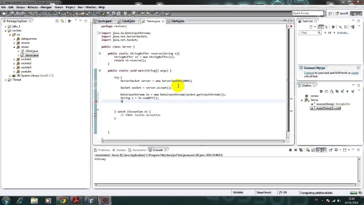 Java Les Socket Youtube