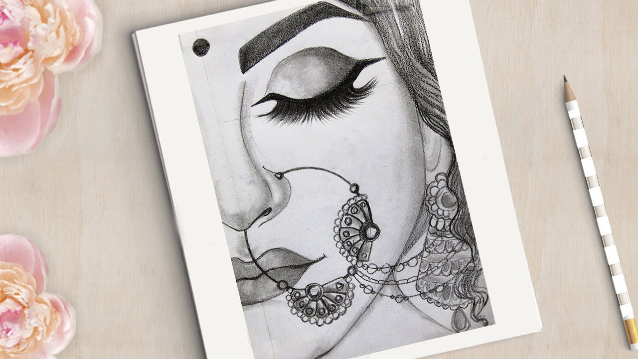 How To Draw A Beautiful Traditional Bride Very Easy Bride 40 Off