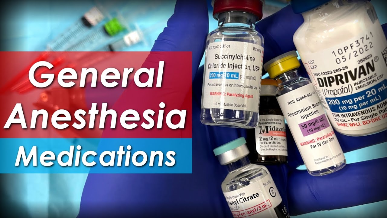 General Anesthesia Pharmacology Medications For Induction