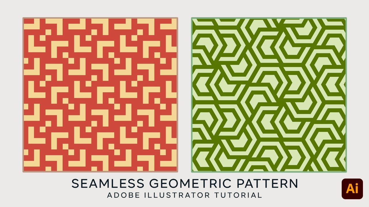 Create Seamless Geometric Patterns Adobe Illustrator Tutorial Youtube