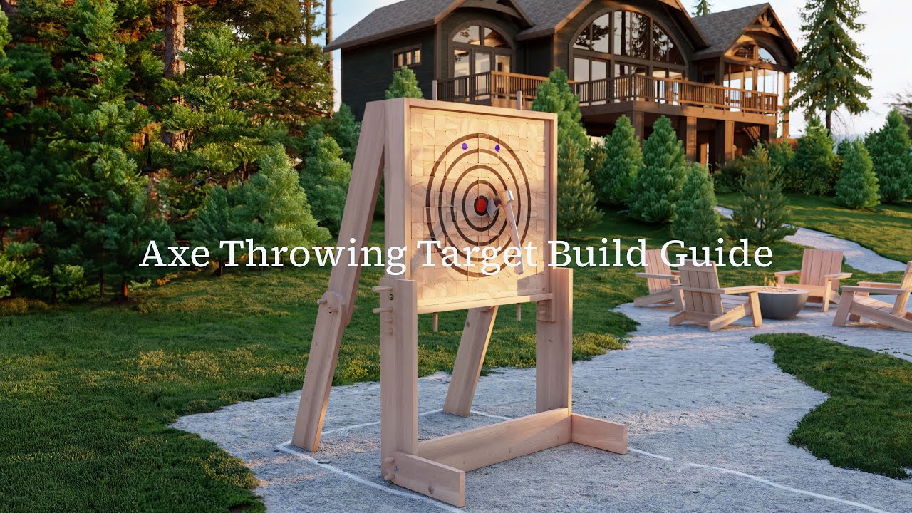 Build Your Own Professional Axe Throwing Target Diy Tutorial Youtube