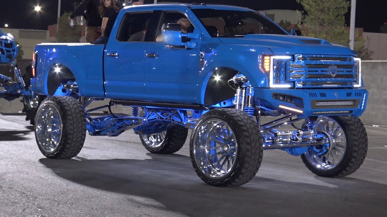 Lifted Trucks At The Sema Show Cruise 2019 Youtube