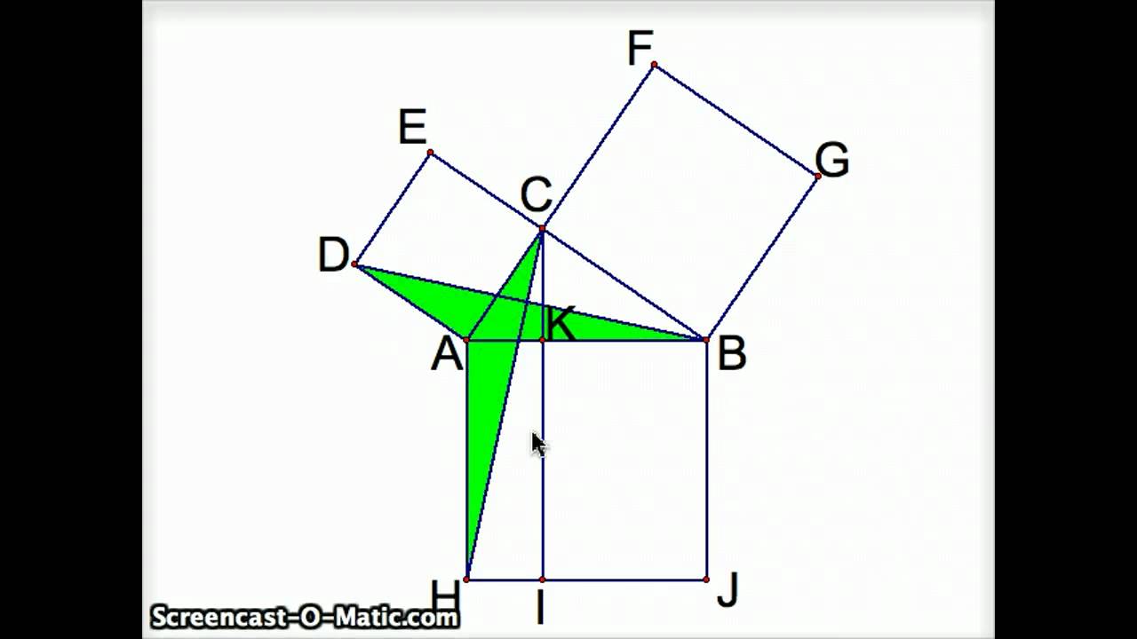 Euclidean Geometry Euclid39s Proof Of Pythagorean Theorem