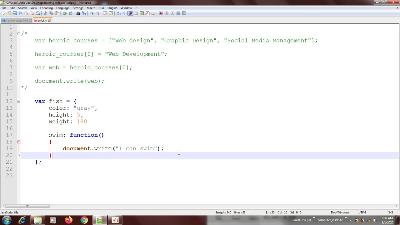 19 Javascript Tutorial Accessing Objects Properties Youtube