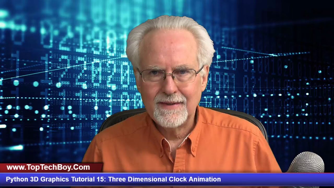 Python 3d Graphics Tutorial 15 Three Dimensional Clock Animation Youtube