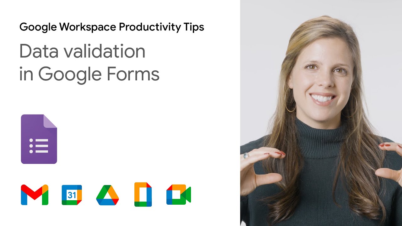 Data Validation In Google Forms Youtube