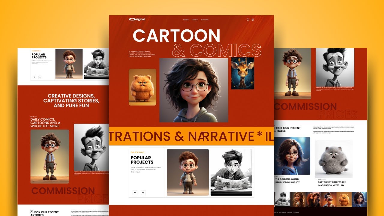 Attractive Website Design Using Html Css And Javascript рџ рџњќ Comics