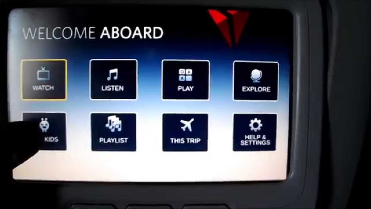 Delta Airlines In Flight Entertainment Youtube