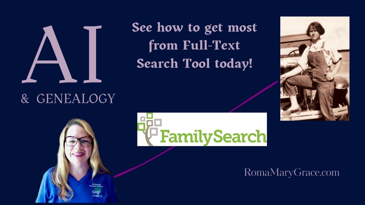 Familysearch Org Full Text Search Quick Tutorial Youtube