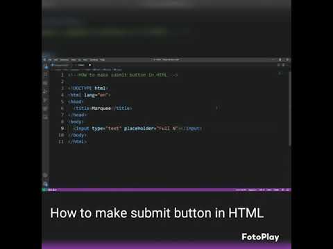 How To Make Submit Button In Html Youtube