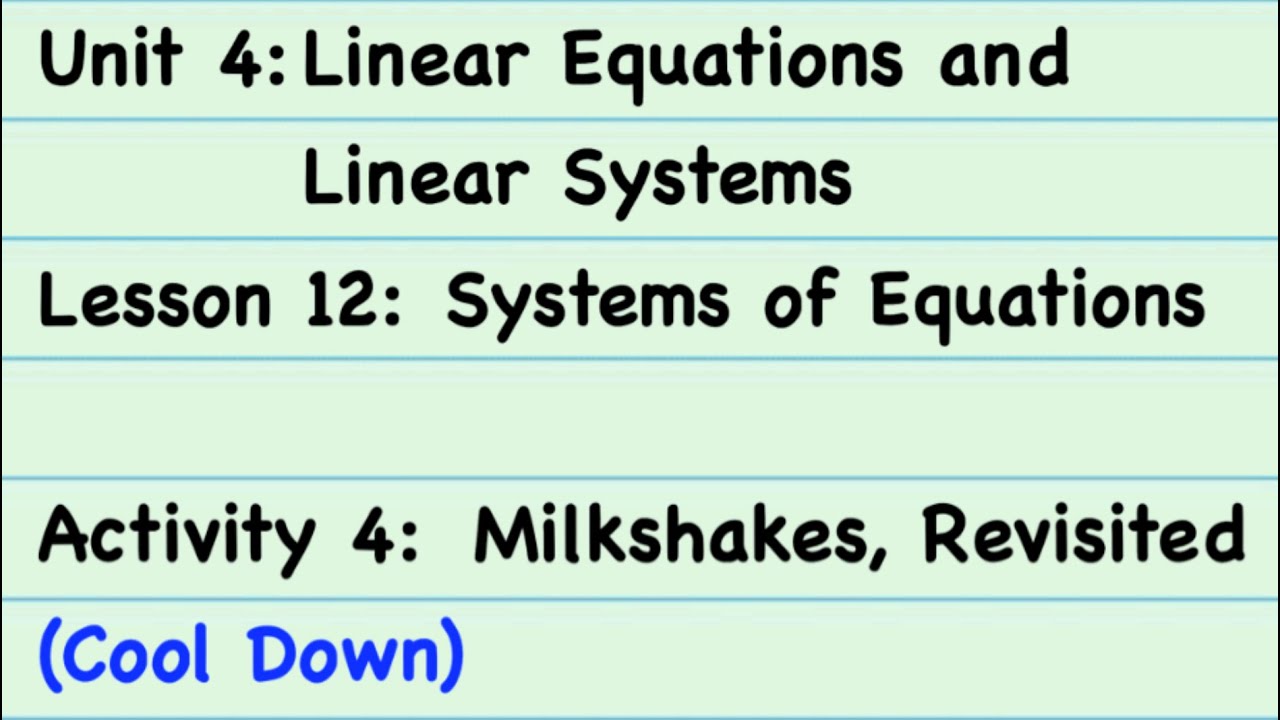 8th Grade Illustrative Mathematics Grade 8 Unit 4 Lesson 12 4