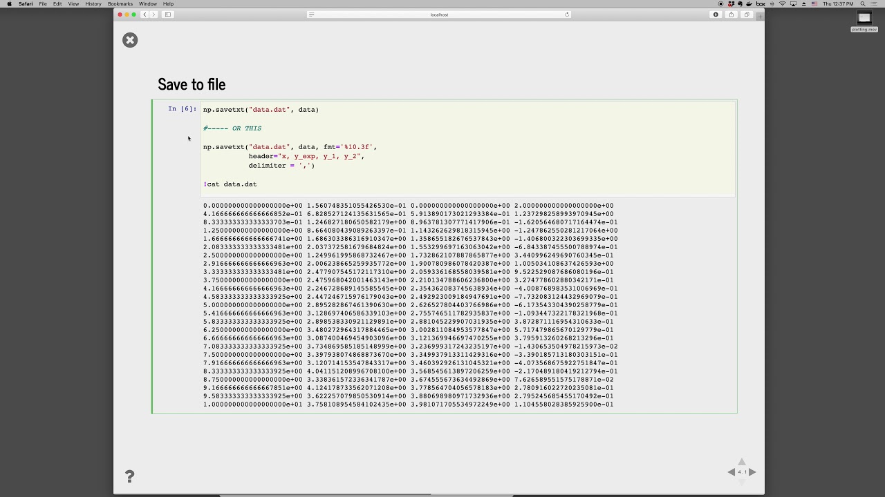 Basic File Io With Python And Numpy Youtube