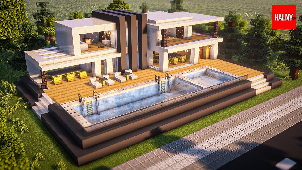 How To Build A Cool House In Minecraft Tutorial Youtube