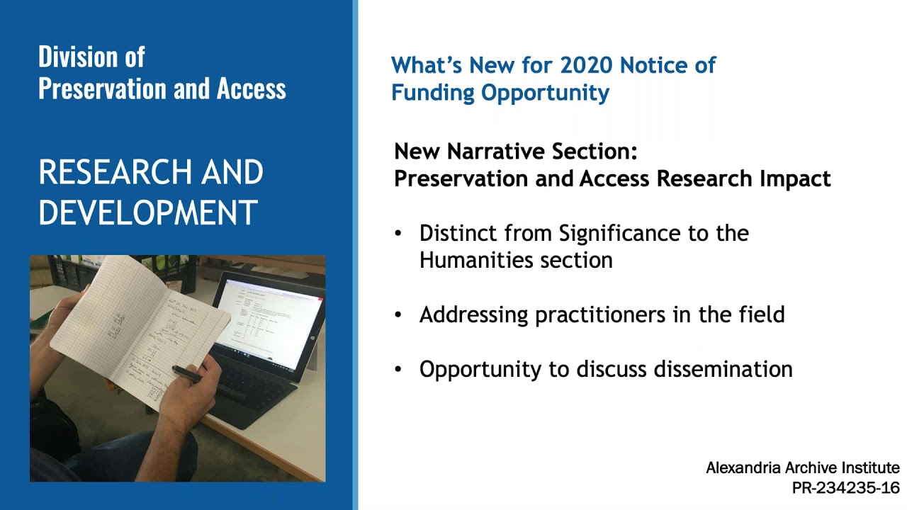 Research And Development Grant Program Neh Preservation And Access