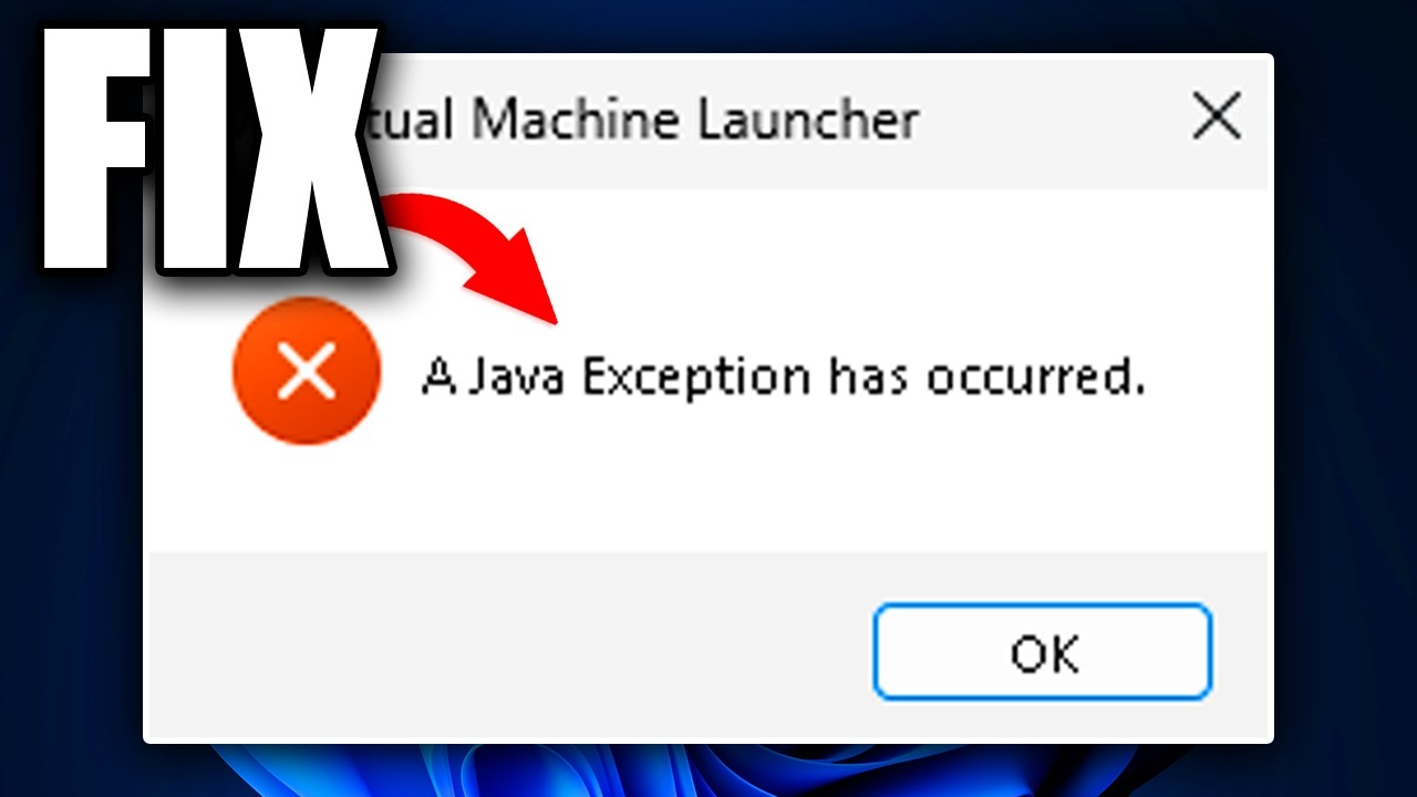 How To Fix A Java Exception Has Occurred Easy Guide Youtube