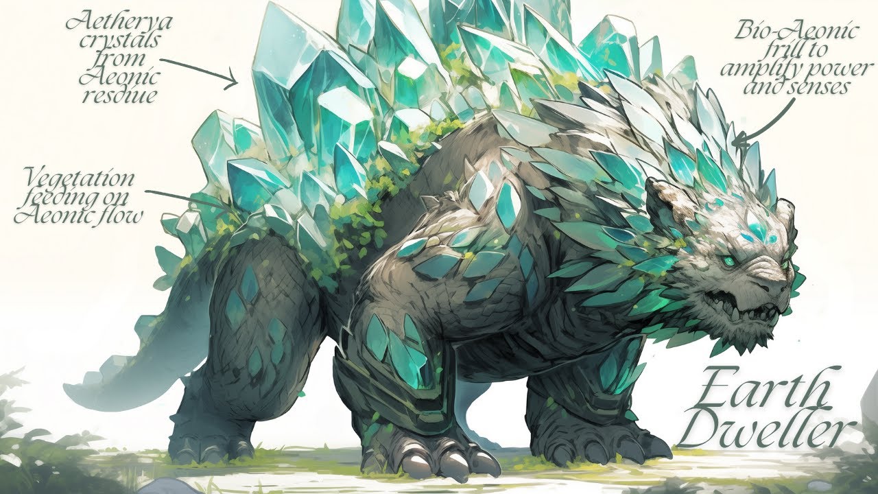 I Created Fantasy Creatures For My Worldbuilding Earth Dwellers Youtube