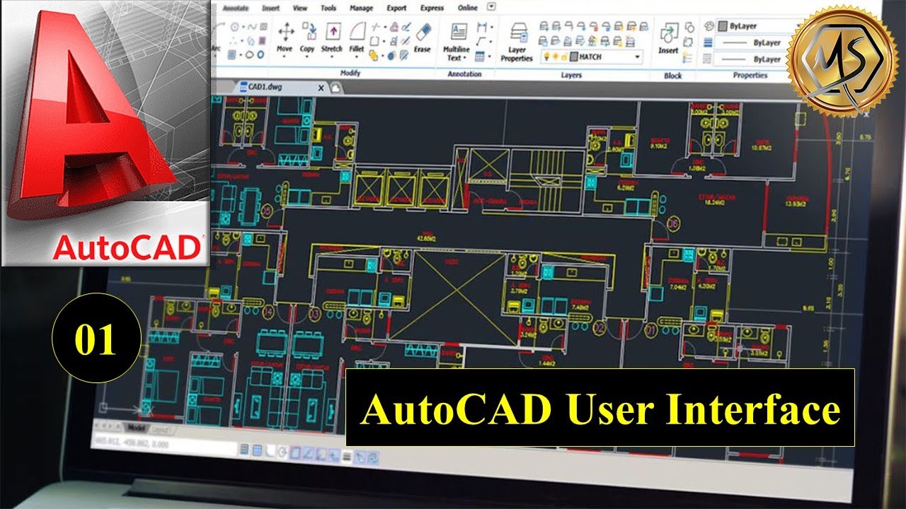 Autocad User Interface Lecture 01 Youtube
